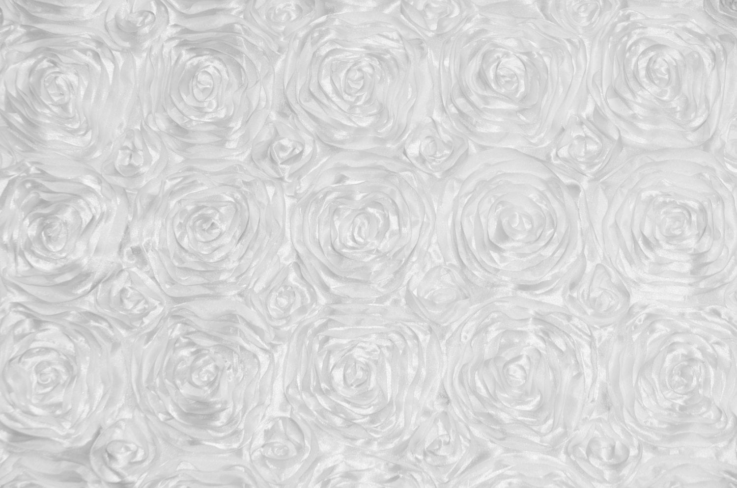 WHITE Satin Rosette Fabric by the Yard - Walmart.com