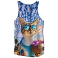 BUWTTED Men's Tank Tops Outdoor Leisure Stylish Sleeveless Printed ...