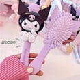 Sanrio Anime Kuromi Hand-held Makeup Mirror Massage Air Comb Cartoon ...