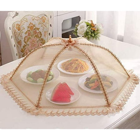 Large Premium Pop-Up Mesh Screen Food Cover Tent Umbrella, Reusable and ...
