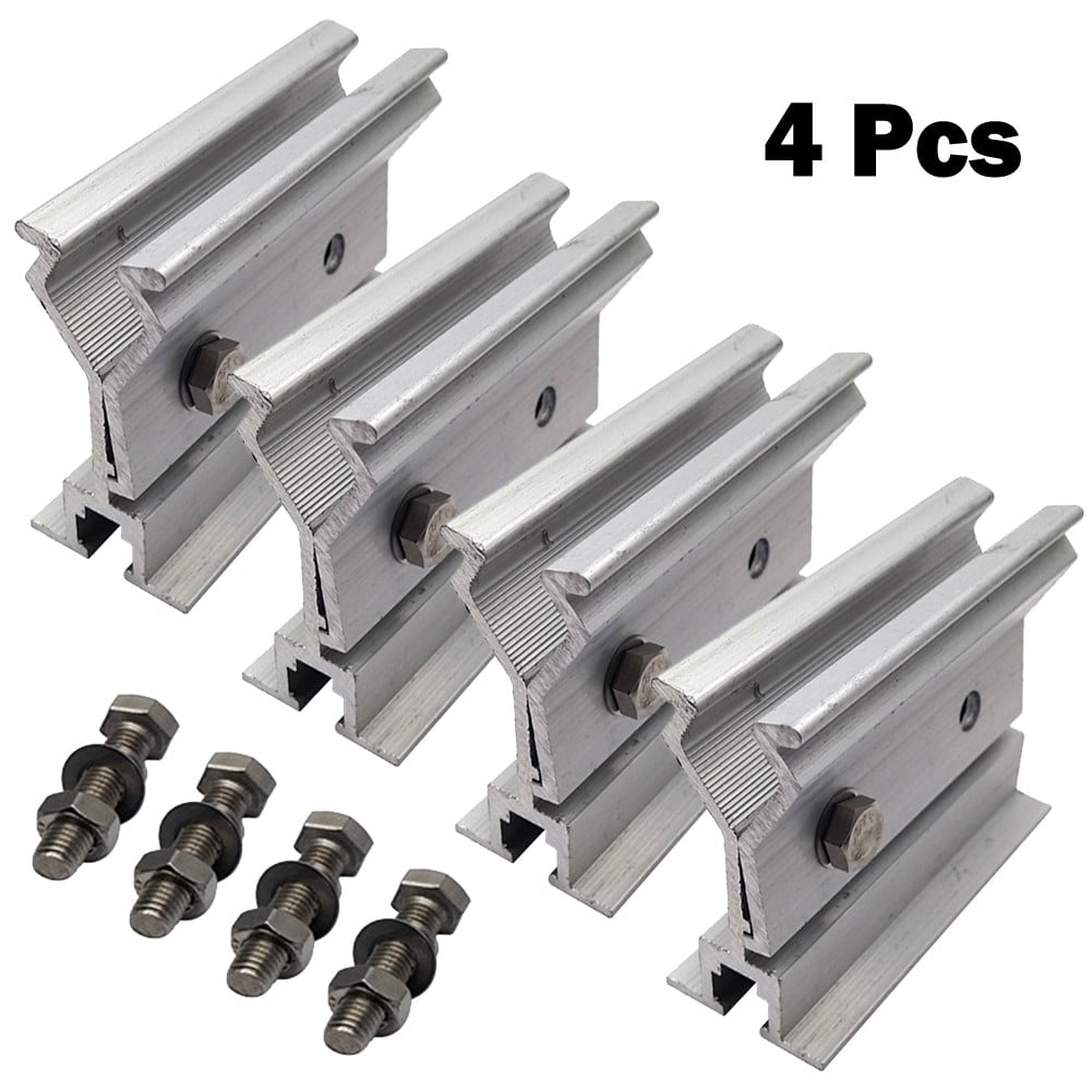 Photovoltaic Solar Panels Clamp Silver Mounting Rail Accessories ...