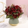 Artificial flowers, peony imitation flowers, home wedding artificial ...