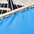 Asher Outdoor Water Resistant Hammock with Grey Larch Wood Frame, Light ...