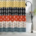 Boho Floral Shower Curtains for Bathroom, Paisley Yellow Black Red Blue ...