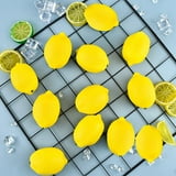 12 pcs Fake Lemons, DaKuan Simulated Plastic Lemon, Artificial Lemon ...
