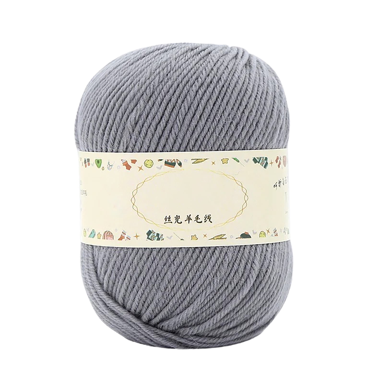 Farfi 1 Roll Crochet Yarn Good Toughness Soft Texture Anti-pilling Non ...