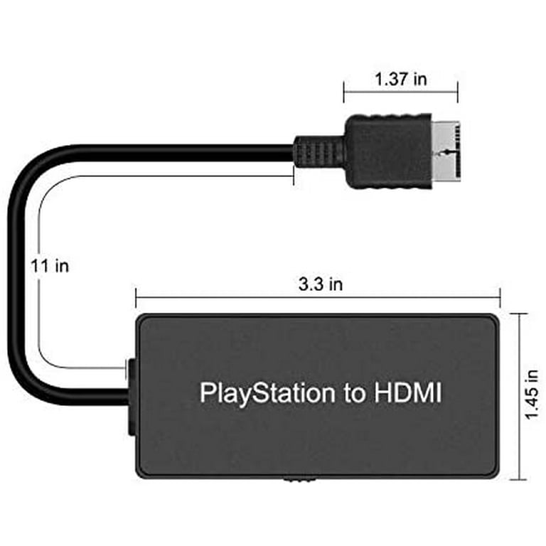 PS2 To HDMI Converter, PS2 To HDMI Adapter, Compatible Sony