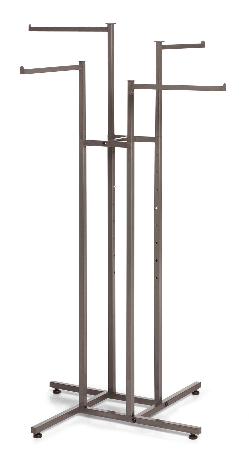4-Way Clothing Rack with Straight Arms (Raw Steel) - Walmart.com