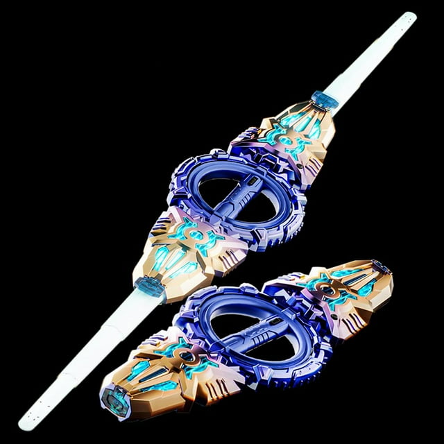 Light Up Sword, Fire Spin Sword Double-Edged Lightsaber, Double-Headed ...