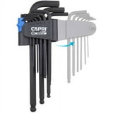 Capri Tools Hex Key Set, Long Arm Ballpoint End, Metric and SAE ...