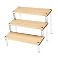 Walmart Acrylic Tabletop Wooden Display Stand, 3-Tier Counter Retail ...
