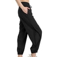 CHEEREAM Jogger Trendy Womens Pants Elastic Waist Baggy Leisure ...