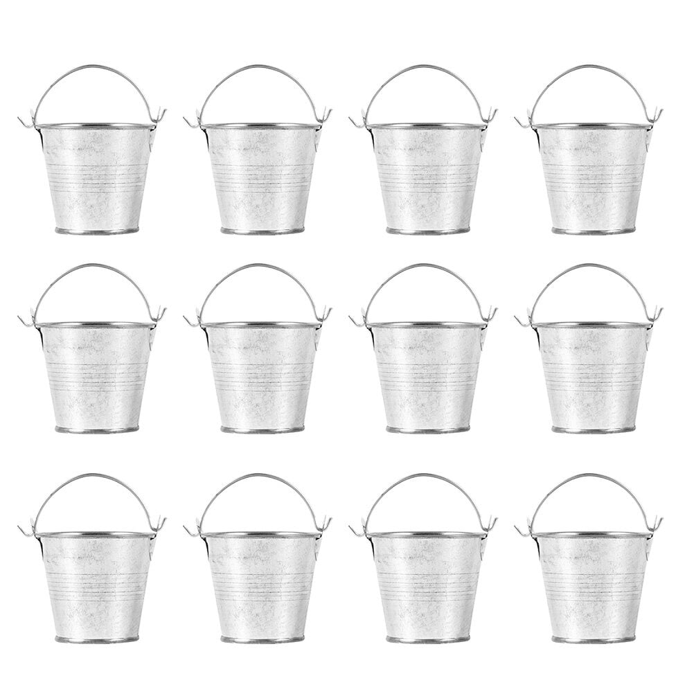 Click here for Dly 12pcs Mini Metal Buckets Small Mini Pails Set... prices