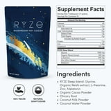 RYZE Mushroom Hot Cocoa Melatonin Sleep Supplement, Keto Cocoa Powder ...