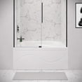 Swiss Madison Ivy 54'' x 30" Bathtub with Apron Left Hand Drain in ...