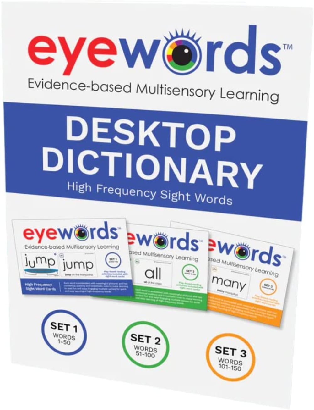 Eyewords Multisensory Sight Words Desktop Dictionary,Sets #1-3, Words 1 ...