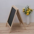 Zonhebin Wooden Stand Blackboard Double Side Message Draw Board White ...