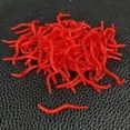 Red worm earthworm plus fishy fake bait simulation Luya Soft Bait ...