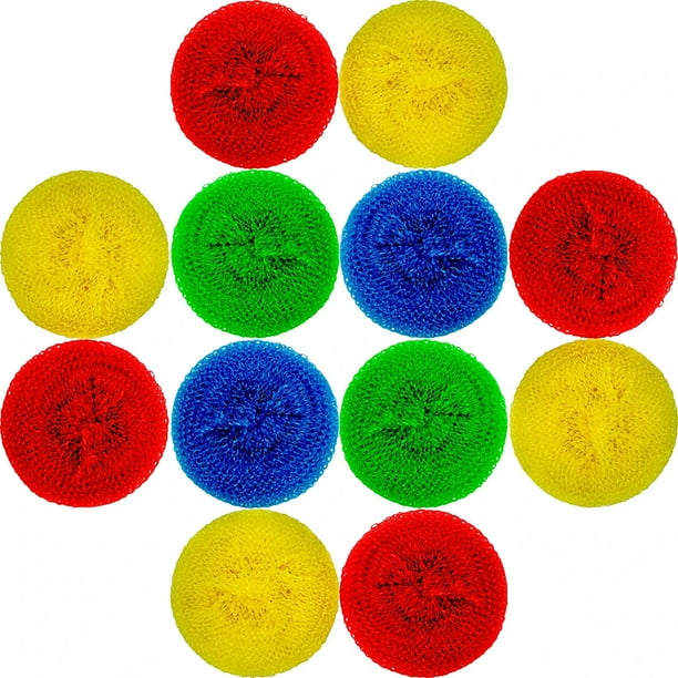 Casewin 12pcs Mesh Scourers, Premium Non-Scratch Plastic Scourers ...