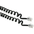 Power Gear 25ft. Coiled Telephone Cord, Black, for Home or Office ...
