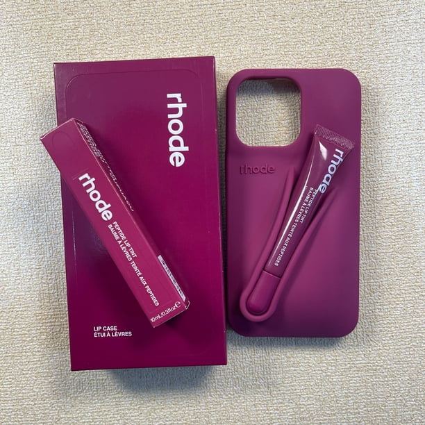 Hailey RHODE Lip Gloss Silicone Phone Case with Lip Gloss for iPhone ...