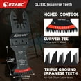 EZARC Japanese Tooth Oscillating Saw Blades, 10 PCS Extra-Long Arc Edge Oscillating Multitool ...