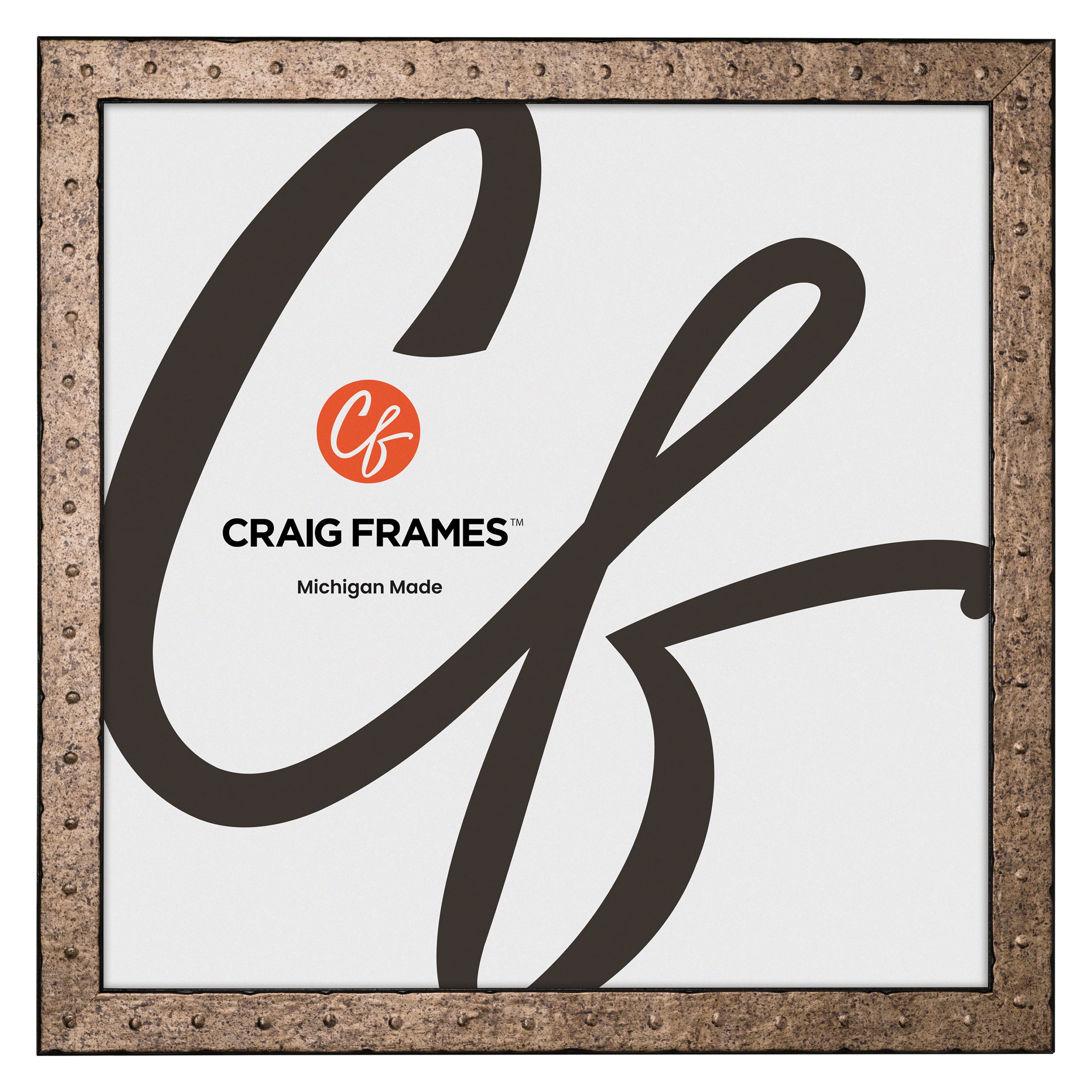 Craig Frames Rivet, 24x24 Picture Frame, Pitted Steel - Walmart.com