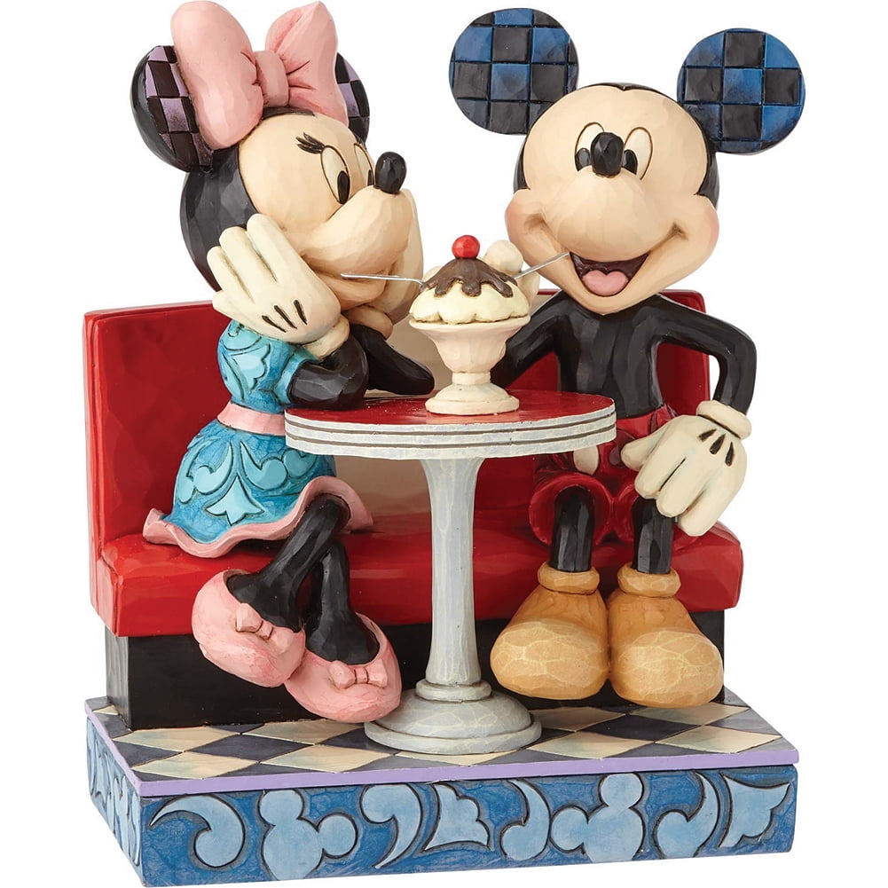 Buy Jim Shore Disney Traditions Mickey And Minnie Soda Fountain Resin ...