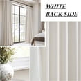 78 Inch Long Linen Blackout Curtains, 2 Panels Set for 76-80 Inch ...