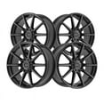Motiv 17x7.5 5X108 431B Elicit Black Wheel Rim - Walmart.com