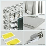 Living Pavilion LED Crystal Mirror Light With Dimmable Lights with ...