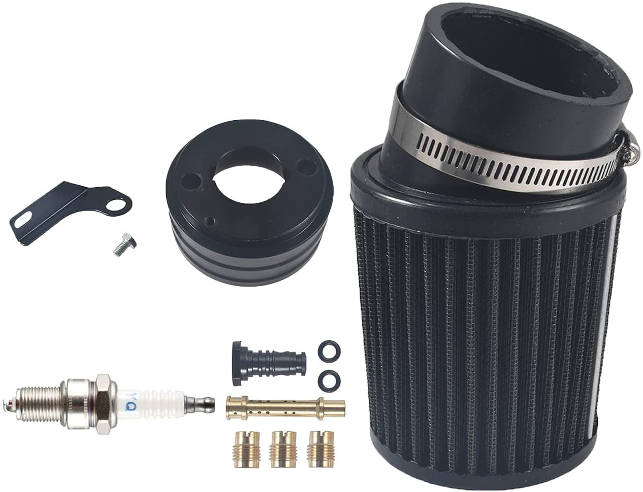 62mm Inlet Air Filter With Adapter 5 Jet Kit For Predator 212cc Engine ...