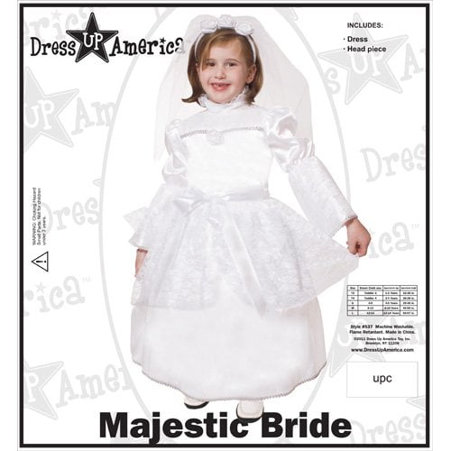 Majestic Bride Children's Costume By Dress Up America - Walmart.com