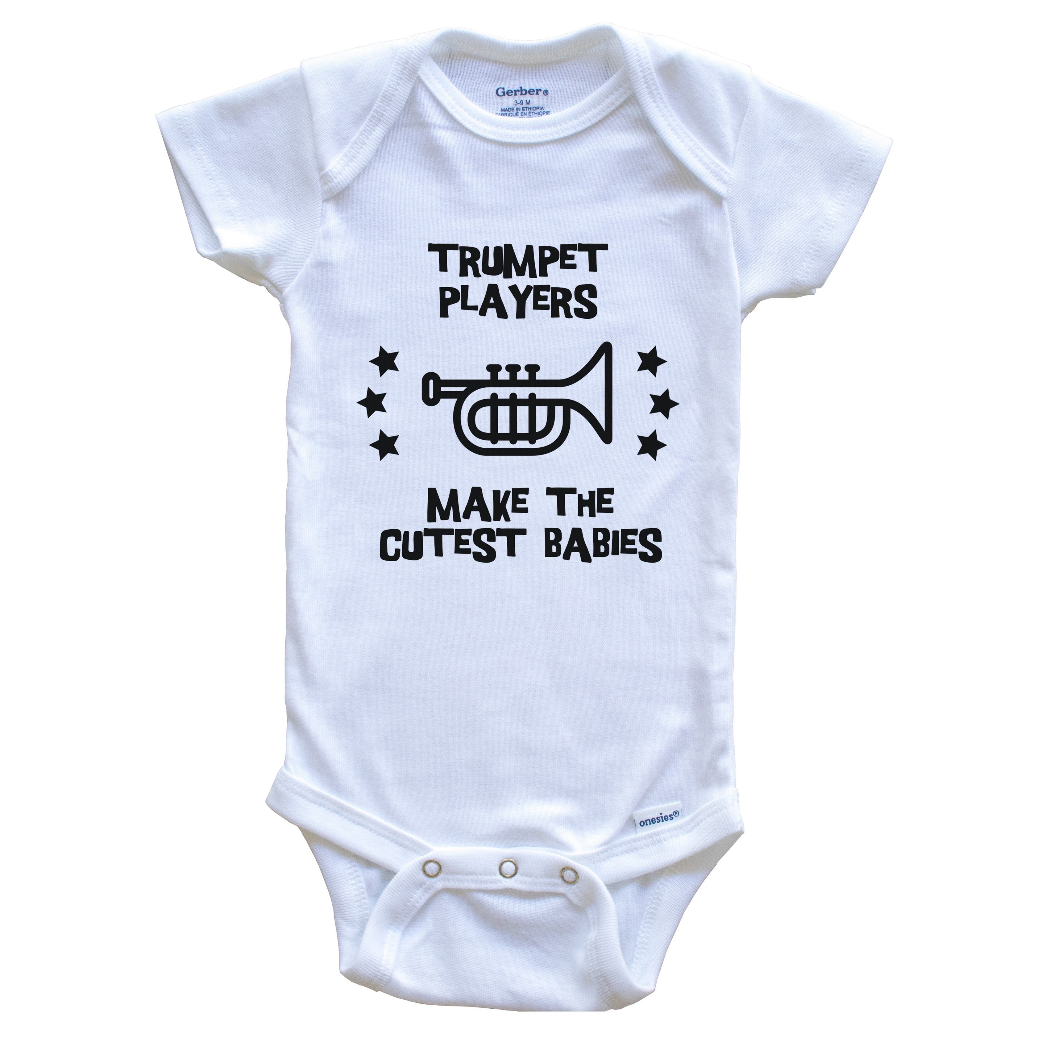 Trumpeters Make The Cutest Babies Funny Trumpet Baby Bodysuit - Walmart.com