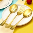 6 Pack Serving Spoons Set Includes 2 Serving Spoons 2 Slotted Serving ...