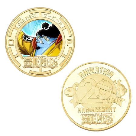 One Piece Commemorative Coin With Gift Box Cute Cartoon Anime ...