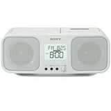 Sony CD Radio Recorder CFD-S401: LCD, Karaoke, Battery-Powered, White - Walmart.com