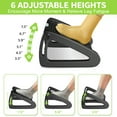 YUWENUS Foot Rest for Under Desk at Work for Office 6 Height Adjustable ...