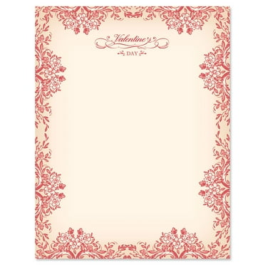 Current Bed of Roses on Cream Letter Papers - 8-1/2" x 11", Set of 25 ...