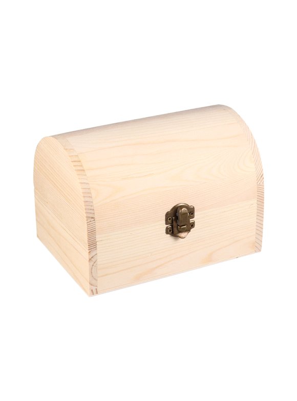 Unfinished Wooden Treasure Chest