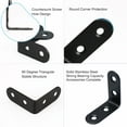 40 X 40mm Angle Bracket Stainless Steel Black L Shaped Angle Brackets
