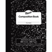 BAZIC Composition Book Black Marble College Ruled 100 Sheet Notebook, 1 ...