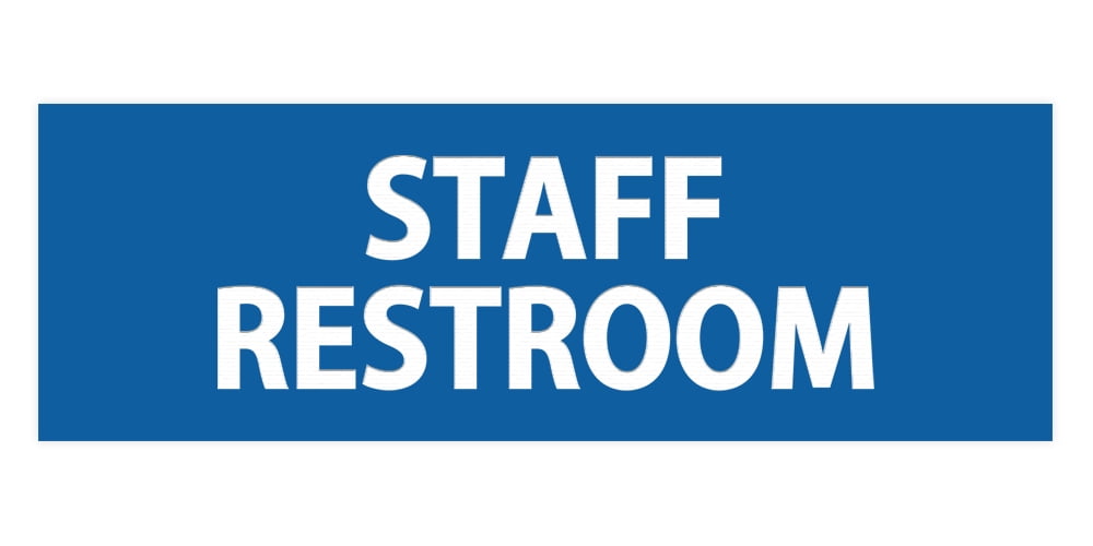 Basic Staff Restroom (Blue) - Large - Walmart.com