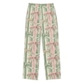 Ckdifva Pink Green Ribbons Stripe Pajama Pants Boys Girls Pajamas ...