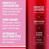 Sparkling Ice +Caffeine Zero Sugar Flavored Sparkling Water, Cherry Vanilla Sparkling Water,16 ...