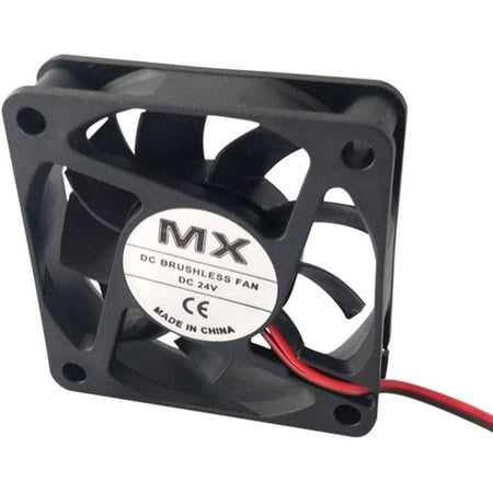 5x 6015 60x60x15mm 2-Wire Cooling Fan Black for PC Case Cooler (DC24V ...