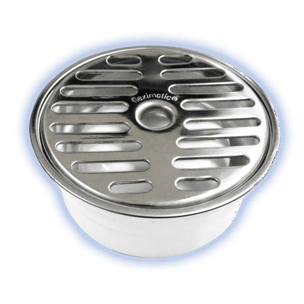 Coladera Universal Fleximatic con rejilla de acero inoxidable y Tapa ...