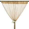 Glitter String Curtains, Silver Ribbon Thread Fringe Doorway Drapes ...