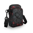 HELLHERO Shoulder Bags Steampunk Crow Gears Red Roses 4.33"x1.97"x7.09 ...