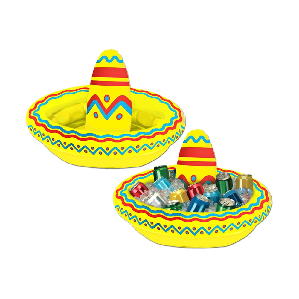 Inflatable Sombrero Cooler 18"W X 12"H - 6 Pack (1/Pkg) - Walmart.com